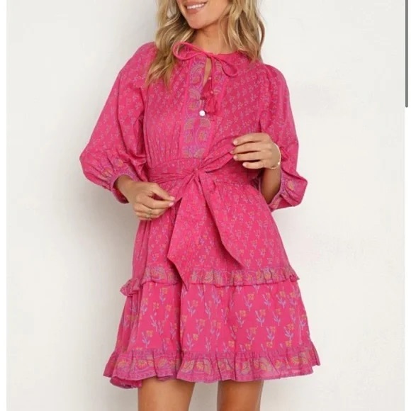 Cleobella | Dresses | Nwot Cleobella Demi Mini Dress Ditzy Mix Block ...